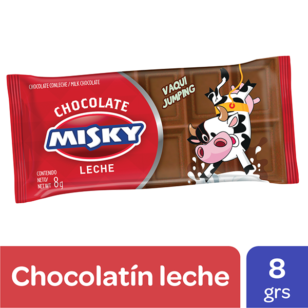 LA I CHOCOLATE LECHE MISKY 8G