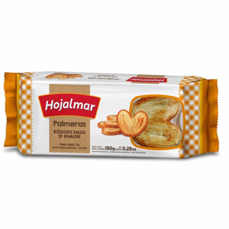 HOJALMAR GALLETITAS PALMERITAS 150G