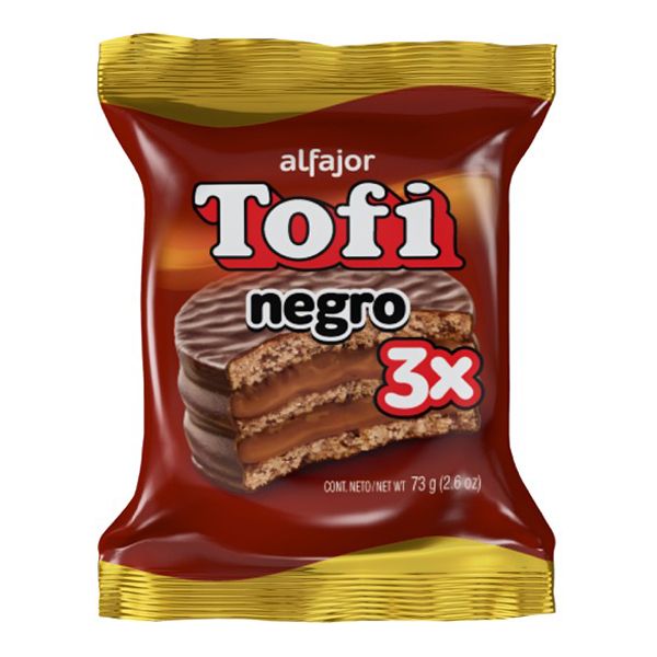 ARCOR ALFAJOR TOFI TRIP.CHOCOLATE